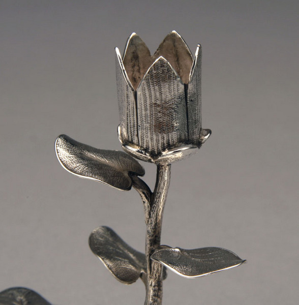 Leopard Antiques Antique Silver Chamberstick -Joseph Angell