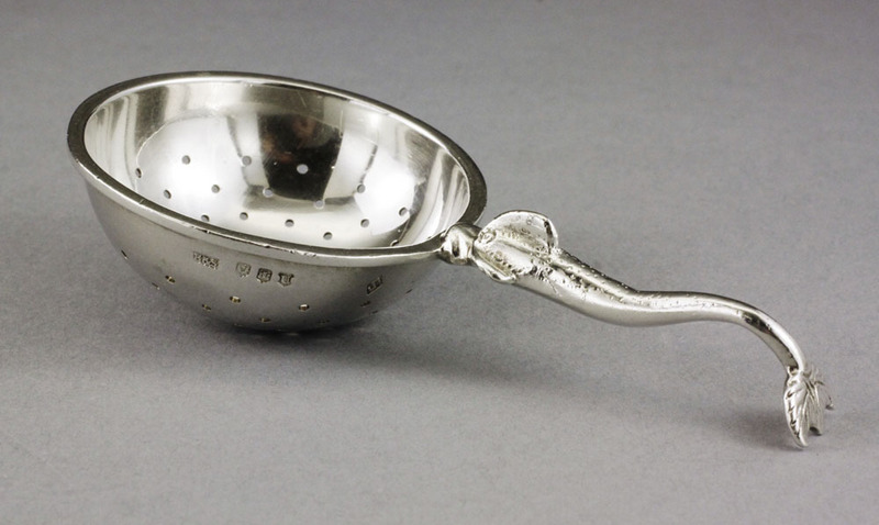 Leopard Antiques Scottish Silver Tea Strainer - Traprain Treasure