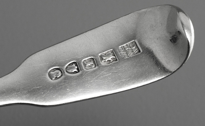 Leopard Antiques Chinese Export Silver Dessert Spoon - WE WE WC