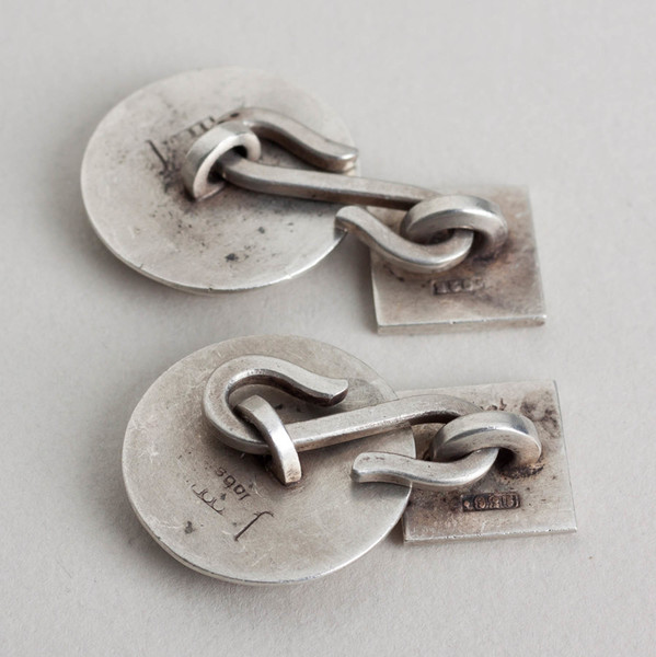 Leopard Antiques Kurt Jobst Sterling Silver & Jasper Cufflinks - Jobst ...