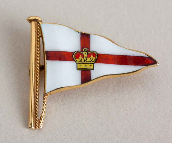 Leopard Antiques Antique Royal Yacht Squadron 9CT Gold and Enamel ...
