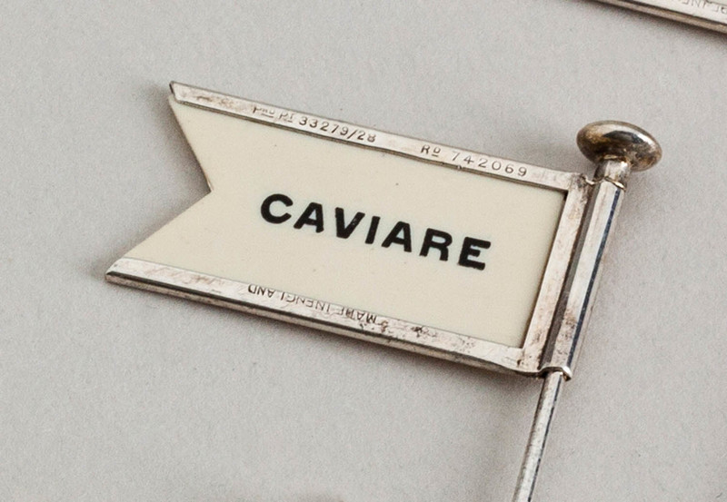 Leopard Antiques Sterling Silver Sandwich Flags (Set of 6) - 20 Name ...