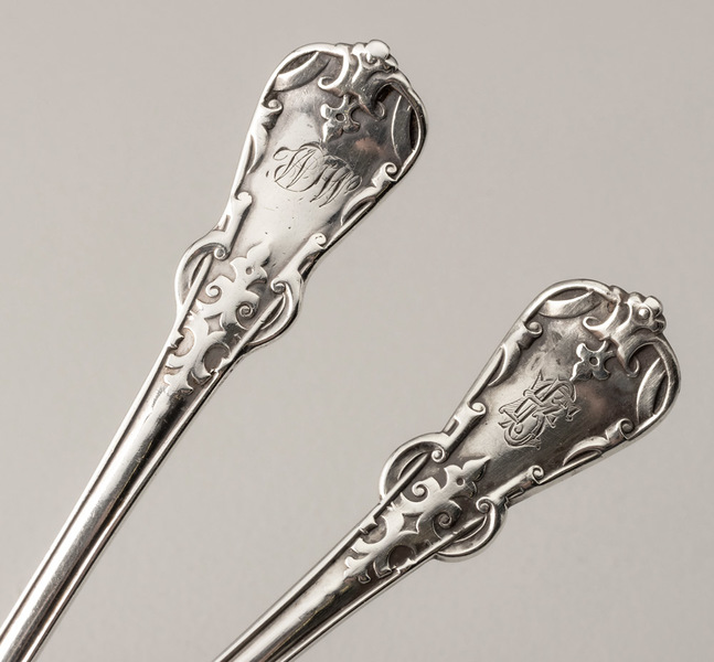 Leopard Antiques Rare Tudor Pattern Silver Child's Spoon and Fork ...